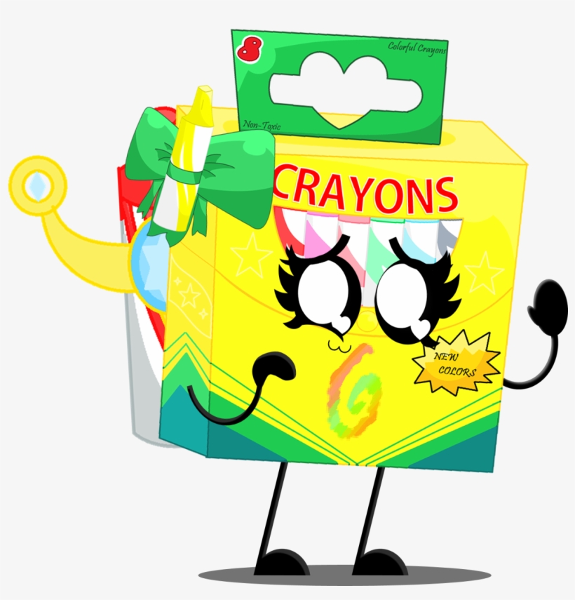 A0004-box Of Crayons - Bfdi Box Of Crayons - Free Transparent PNG ...
