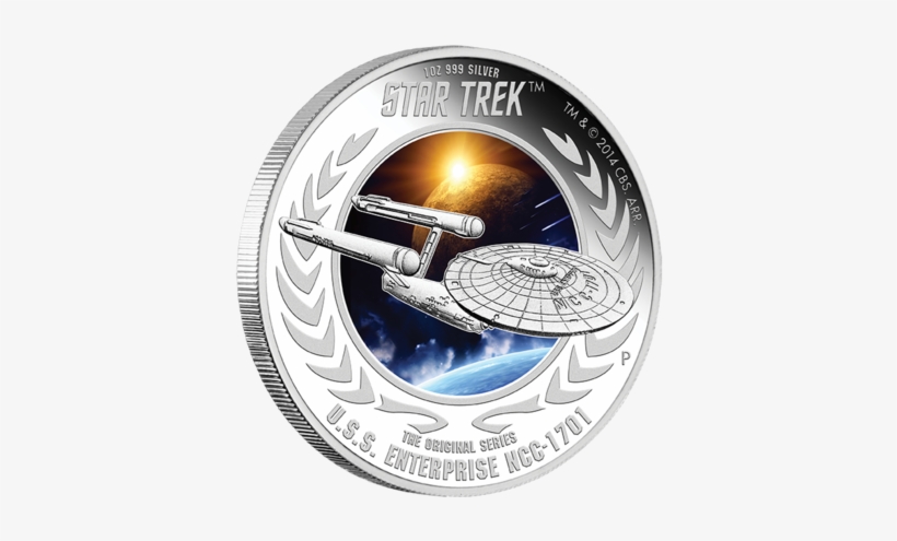 2015 1oz Silver Proof Coin - 1 Oz 2015 Star Trek Uss Enterprise Ncc ...