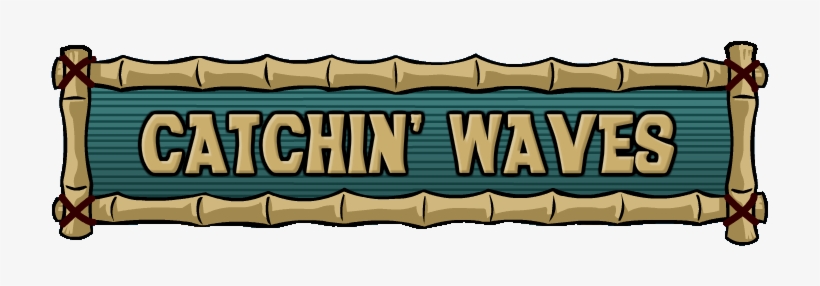 Catchin' Waves Logo - Club Penguin Catching Waves Logo - Free ...