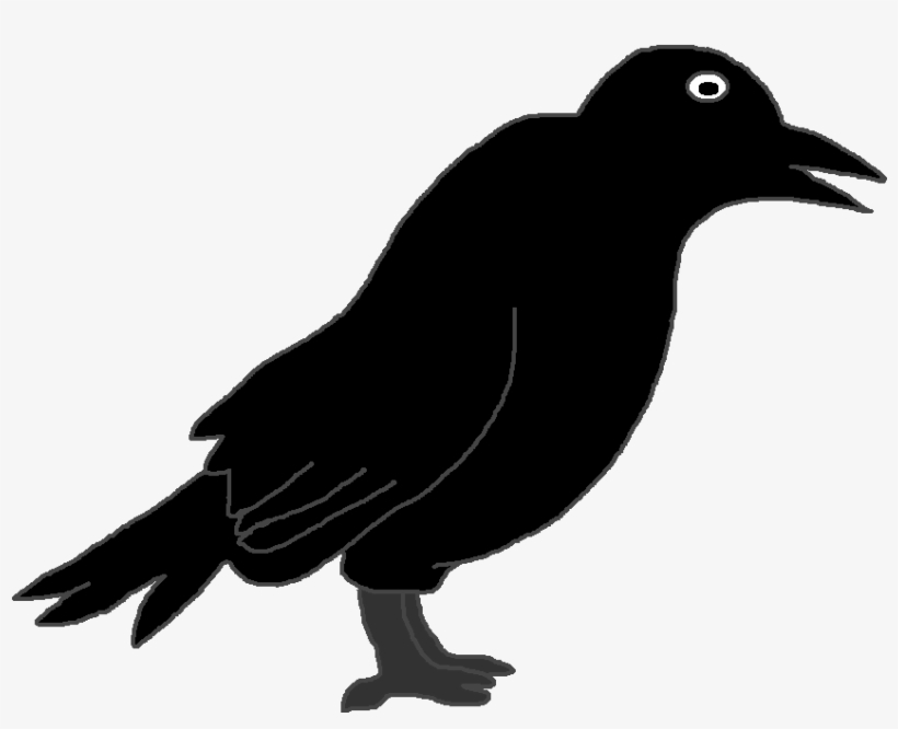 Outline Picture Of Crow - Free Transparent PNG Download - PNGkey