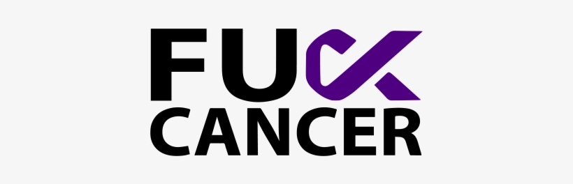 Purple Ribbon F Cancer Text Vinyl Decal Sticker, Premium - Gold ...
