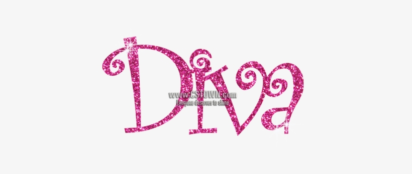 Sparkle Pink Diva Hotfix Glitter Design For Shirts - Plus-size Clothing ...