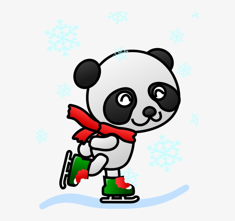 Animal Clipart Ice Skating - Ice Skating Animals Clipart - Free ...