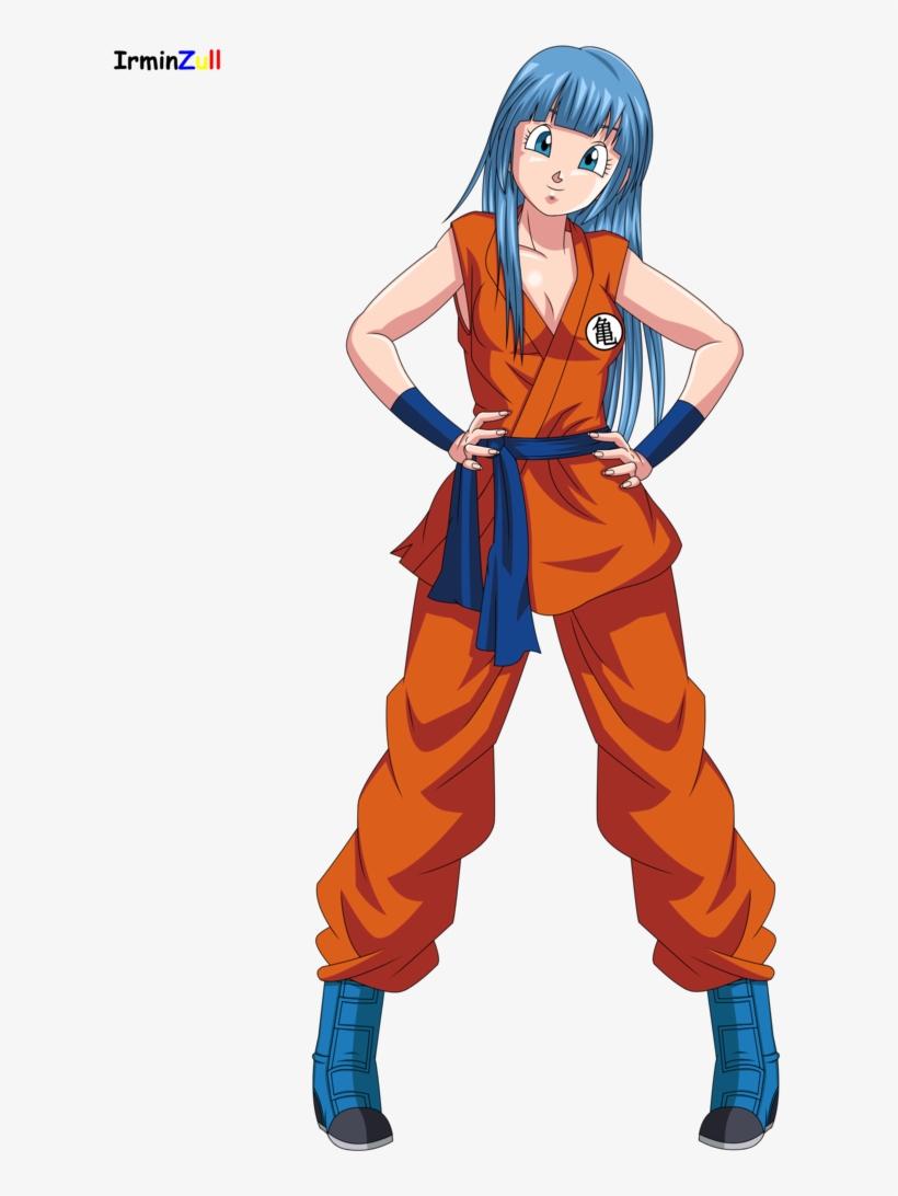 Bulma Briefs By Irminzull - Bulma In Goku Outfit - Free Transparent PNG ...