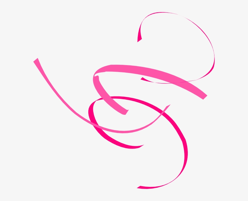 Pink Abstract Lines Png Download Image - Pink Ribbon Swirl Png - Free ...