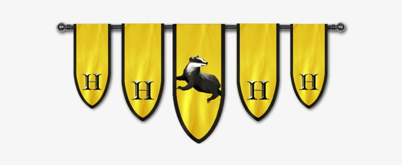 Hufflepuff Banner - Hogwarts Banner - Free Transparent PNG Download ...