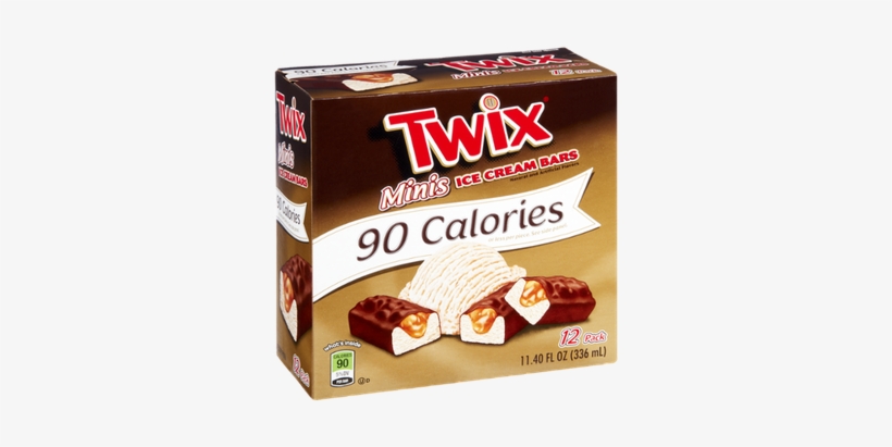 Twix Minis 90 Calories Ice Cream Bars - Free Transparent PNG Download ...