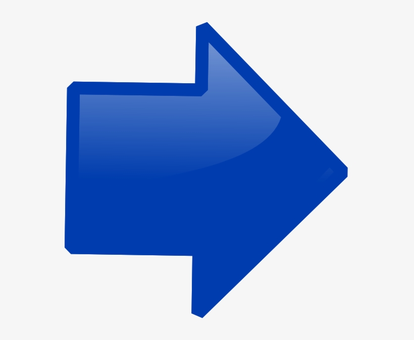 Blue Arrow Right Clip Art - Dark Blue Right Arrow - Free Transparent ...