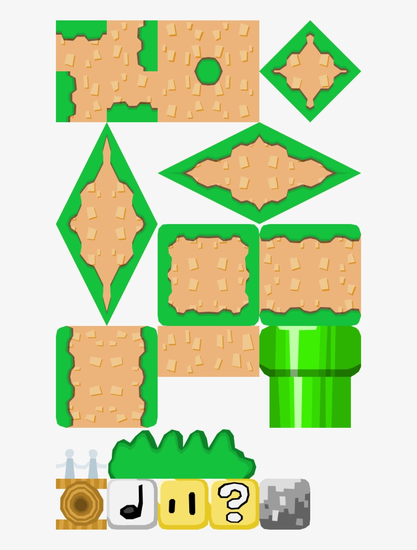Tilesalpha - Super Mario World Tileset Png - Free Transparent PNG ...