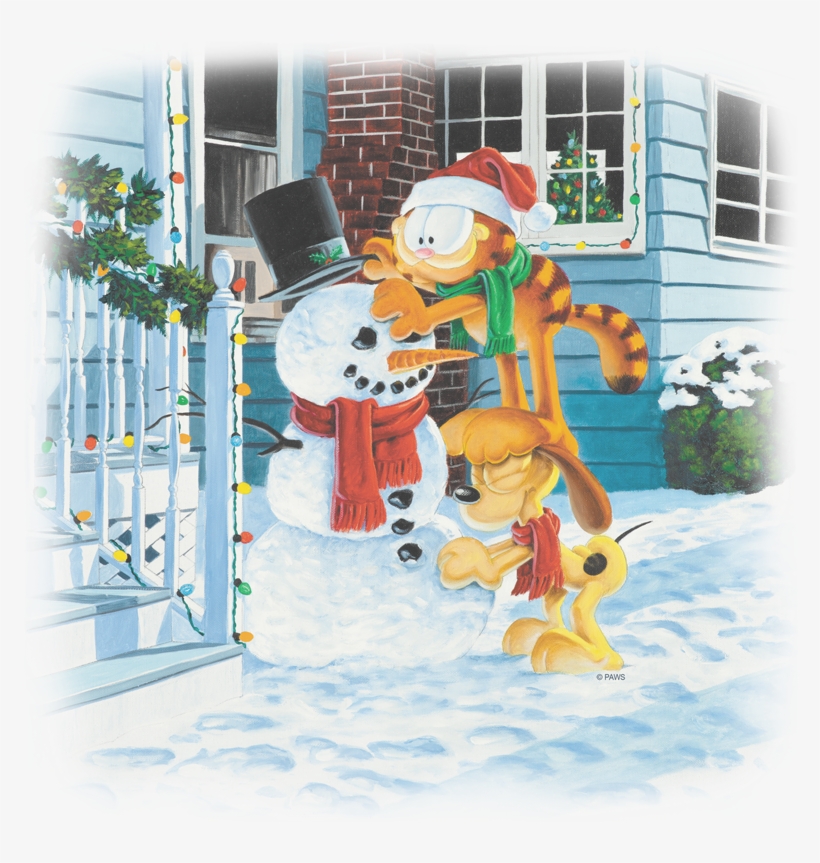 Garfield Snow Fun Kid's T Shirt - Odie - Free Transparent PNG Download ...