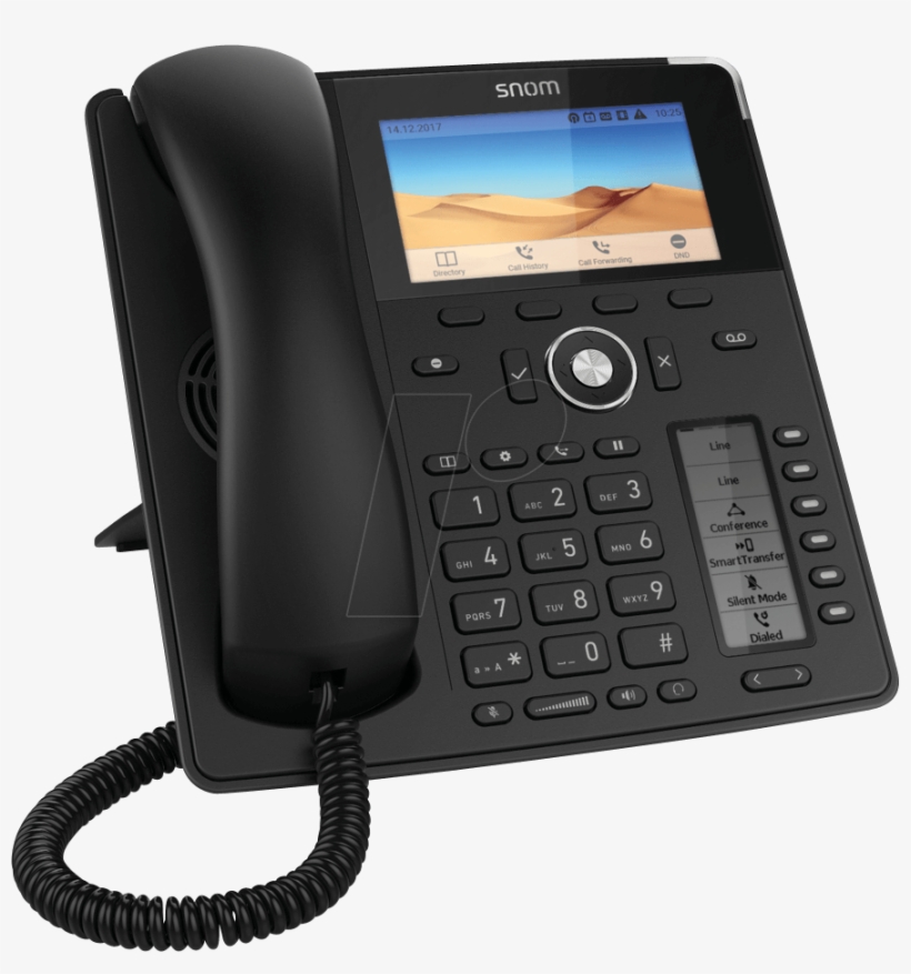 Ip Desk Phone, With Cord, Black Snom - Snom D785 - Free Transparent PNG ...