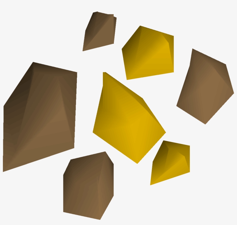 Gold Ore Detail - Runescape Ore - Free Transparent PNG Download - PNGkey