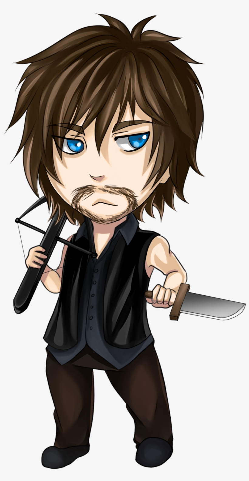 Twd Drawing Daryl Dixon - Free Transparent PNG Download - PNGkey