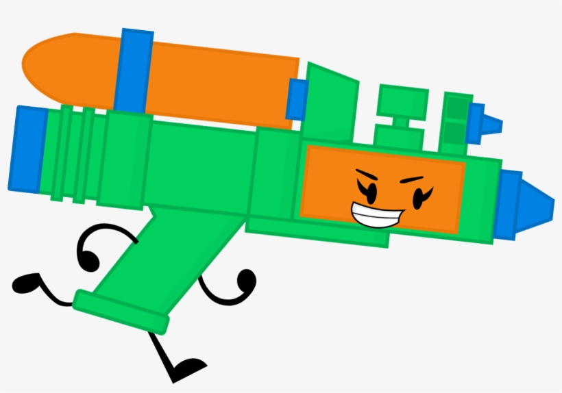 Water Gun Pose - Bfdi Water Gun - Free Transparent PNG Download - PNGkey