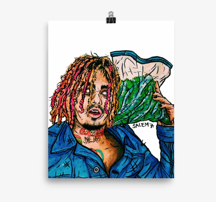 Lil Pump Print - Drawing Lil Pump Cartoon - Free Transparent PNG ...