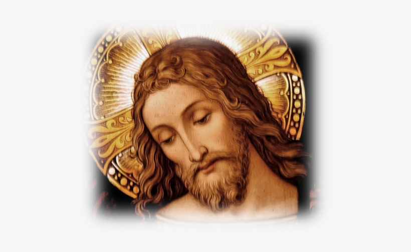 Face Of Jesus - Portrait Of Christ Stained Glass - Free Transparent PNG ...