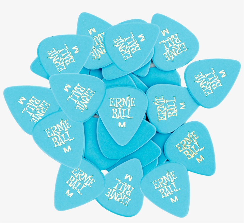 Ernie Ball Medium Blue Cellulose Picks - Pack - Free Transparent PNG ...