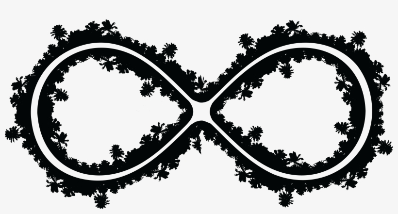 Free Clipart Of A Palm Tree Infinity Symbol - Infinity Symbol Frame Png ...