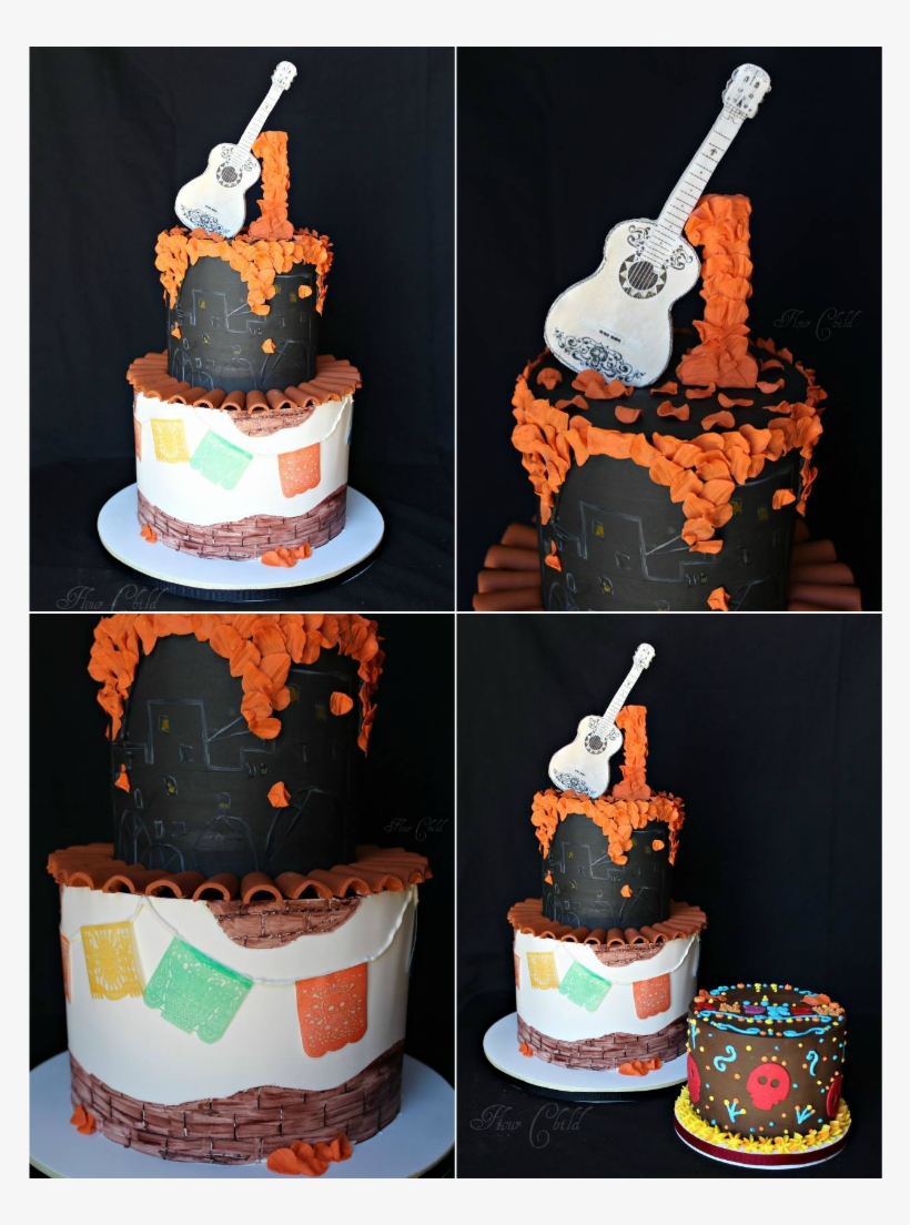 Coco Inspired Birthday Cake With Smash Cake - Free Transparent PNG ...