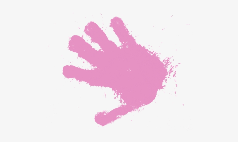 Handprint Transparent Pink - Child Handprint - Free Transparent PNG ...