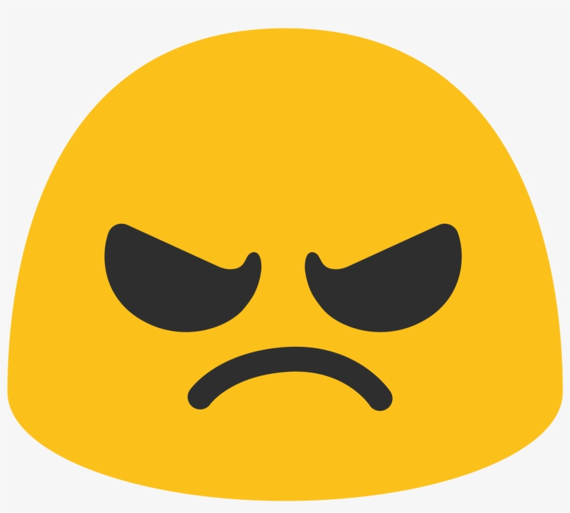 Angry Face Emoji Google - Free Transparent PNG Download - PNGkey
