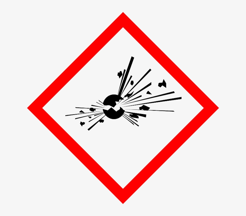 Explosive, Explosion, Warning, Attention, Ghs, Red - Ghs Explosive ...