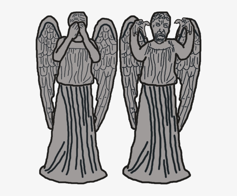 Doctor Who Weeping Angels Drawing