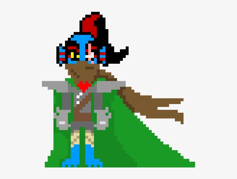 Watchtale Undyne Sprite - Undyne From Undertale - Free Transparent PNG ...