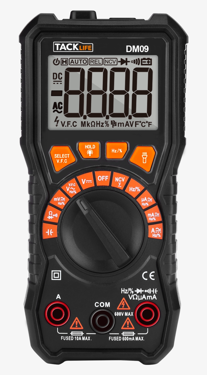 Tacklife Dm09 Digital Multimeter - Multimeter - Free Transparent PNG Download - PNGkey