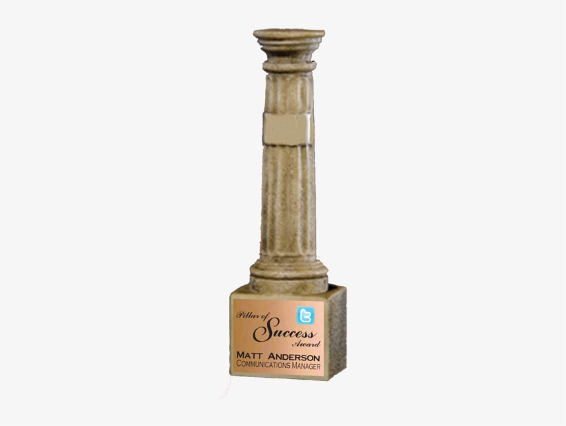 Roman Greek Pillar Trophy Award - Pillar Trophy - Free Transparent PNG ...