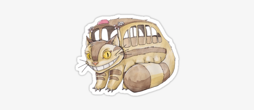 Studio Ghibli My Neighbor Totoro Catbus Watercolors - My Neighbor ...