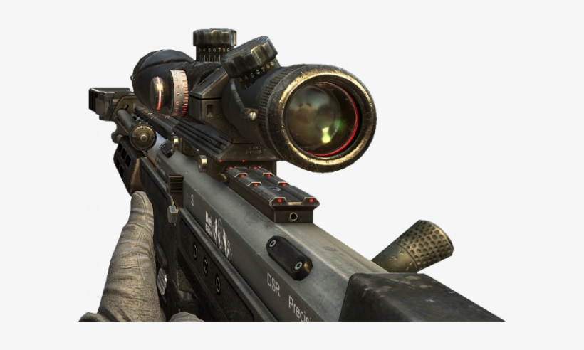 Arme Call Of Duty Blac - Dsr 50 Png - Free Transparent PNG Download ...