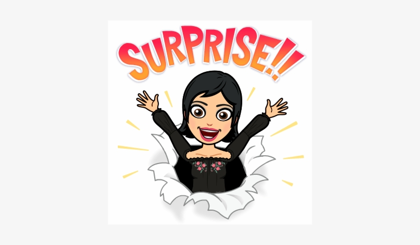 You'd Think I'd Post A Bunch Of Red Balloons But Nah - Bitmoji Surprise ...