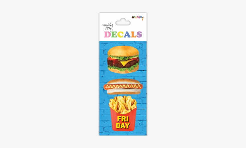 Junk Food Decals Small - Iscream Snack Shack Cheeseburger Shaped Lined ...