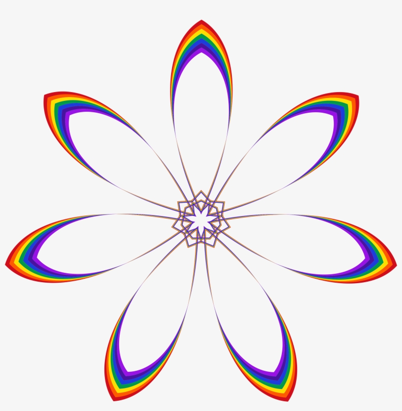 Clipart - Flower Rainbow Png - Free Transparent PNG Download - PNGkey