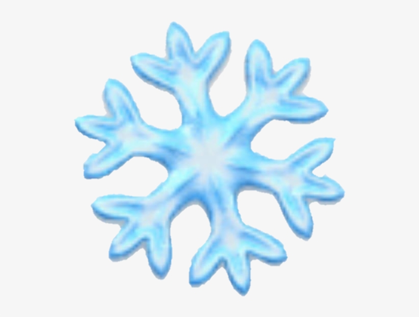 Emoji Snowflake Snow Snowing Blue - Riverdale - Free Transparent PNG ...