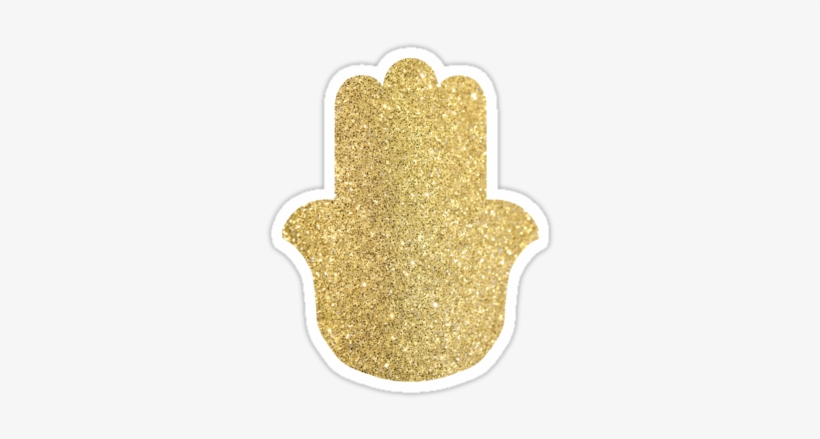 Gold Hamsa Sticker - Hallo Sonnenscheinkalligraphie Auf Postkarte ...