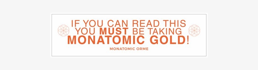 Monatomic Gold Car Sticker - Bumper Sticker - Free Transparent PNG ...