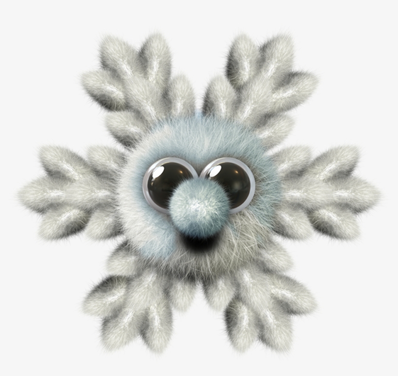 Fuzzy Snowflake - Smiley - Free Transparent PNG Download - PNGkey