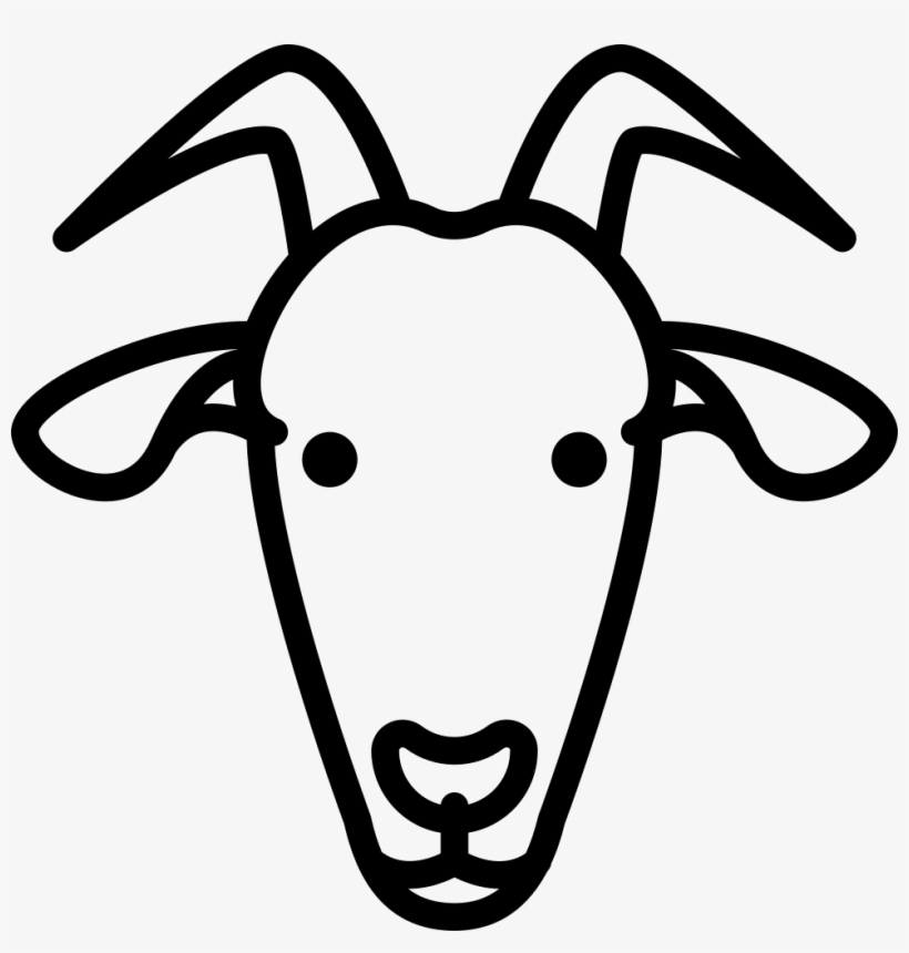 Goat Head - - Goat Head Outline - Free Transparent PNG Download - PNGkey