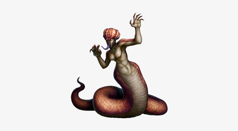 The Lamia Is A Serpentine Female With A Flat, Snake - Lamia Snake ...