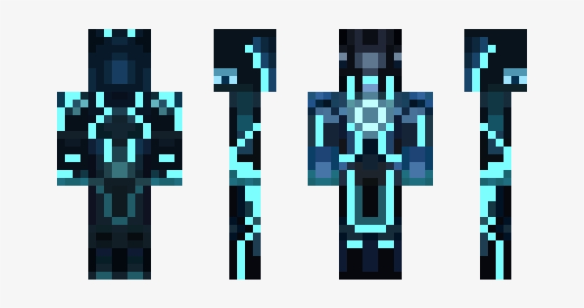 Skin Minecraft Tron - Free Transparent PNG Download - PNGkey