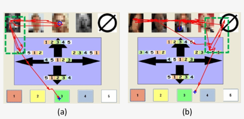 An Illustration Of Observed Visual Scan Patterns Where - Common Fig ...