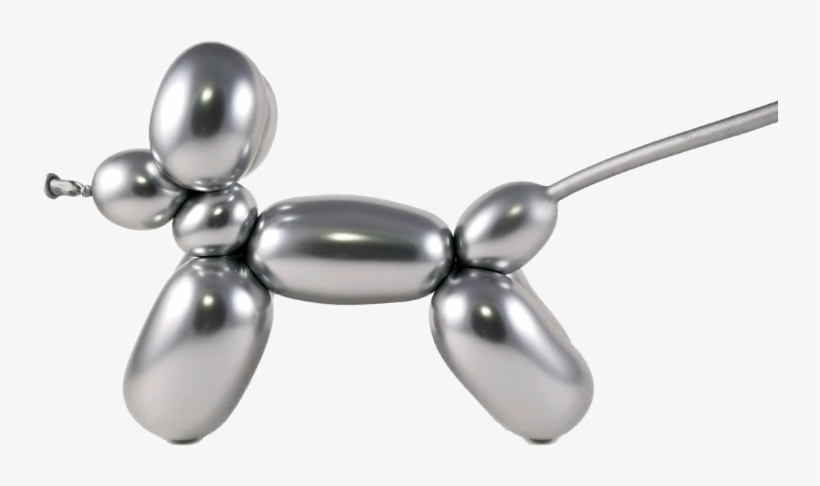 Original Chrome Real Latex Balloon Dog - Balloon Dog - Free Transparent ...