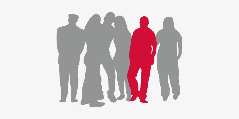 6 Oct - Standing People Red Png - Free Transparent PNG Download - PNGkey
