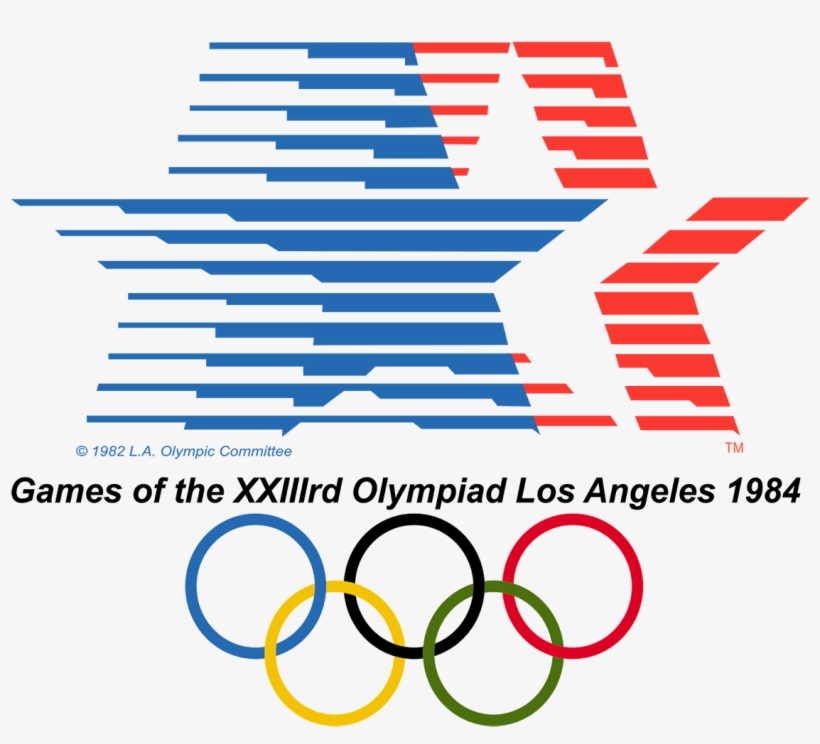 Montreal 1976 - Los Angeles 1984 Logo - Free Transparent PNG Download ...