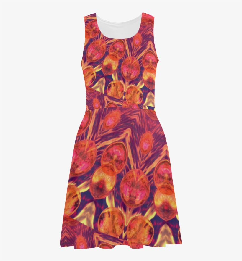 Sunburst, Abstract Peach Cream Orange Star Quilt Sundress - Sunburst ...