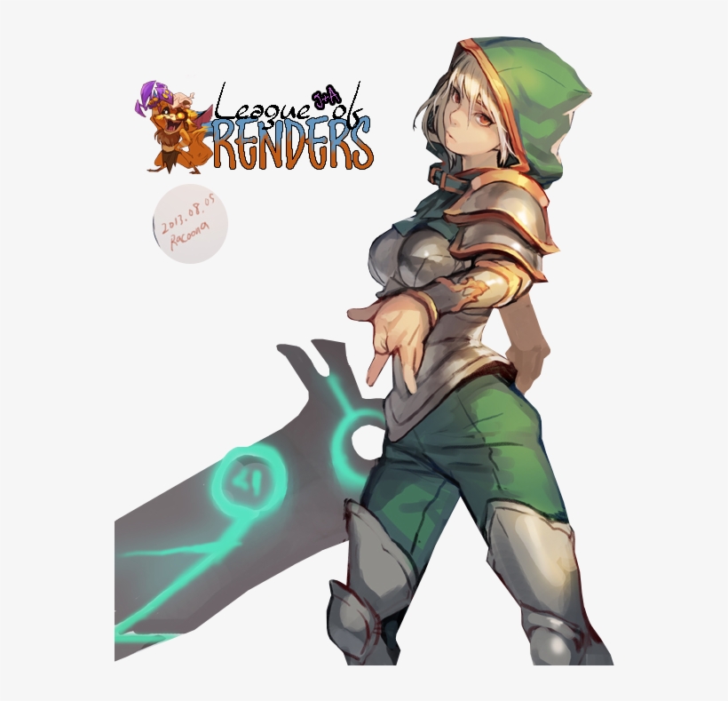 Riven Raven Leagueoflegends Lol - Riven Anime Art - Free Transparent ...