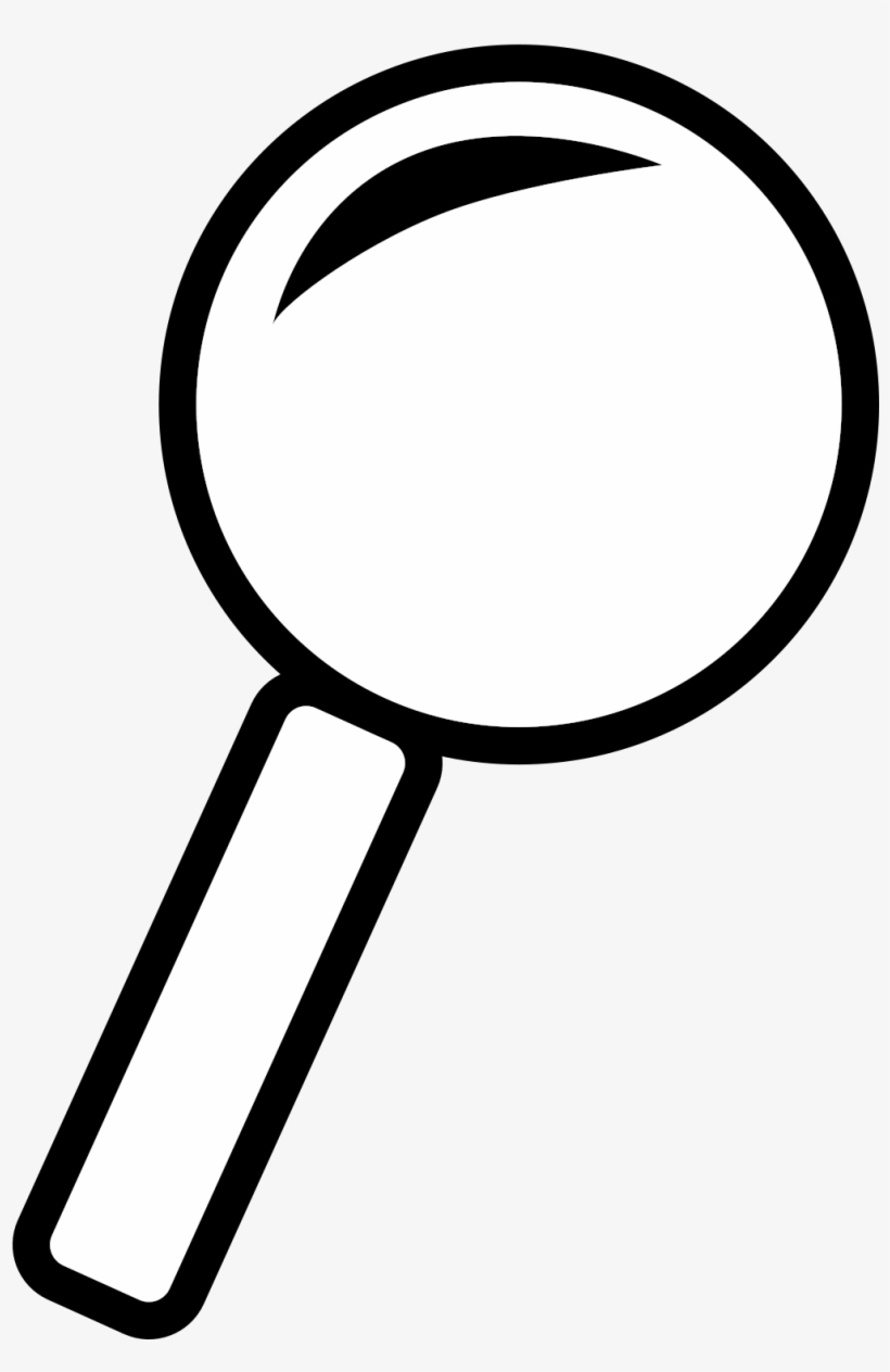 Magnifying Glass Clip Art Black And White