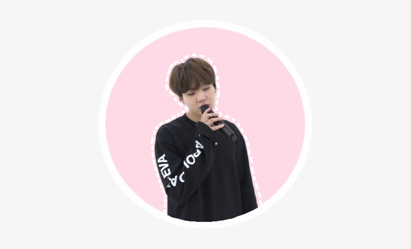Yoongi Pink Pastel Bts Suga Btssuga Btsyoongi - Suga - Free Transparent ...